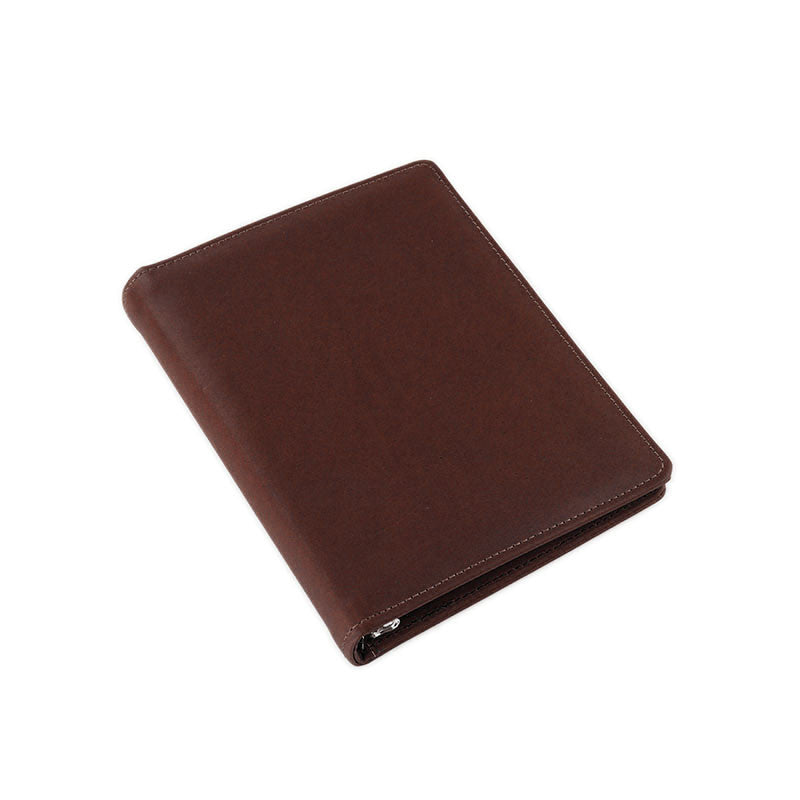 Junior 3-Ring Zip Up Binder | Purchase a Small Brown 3-Ring Binder for ...
