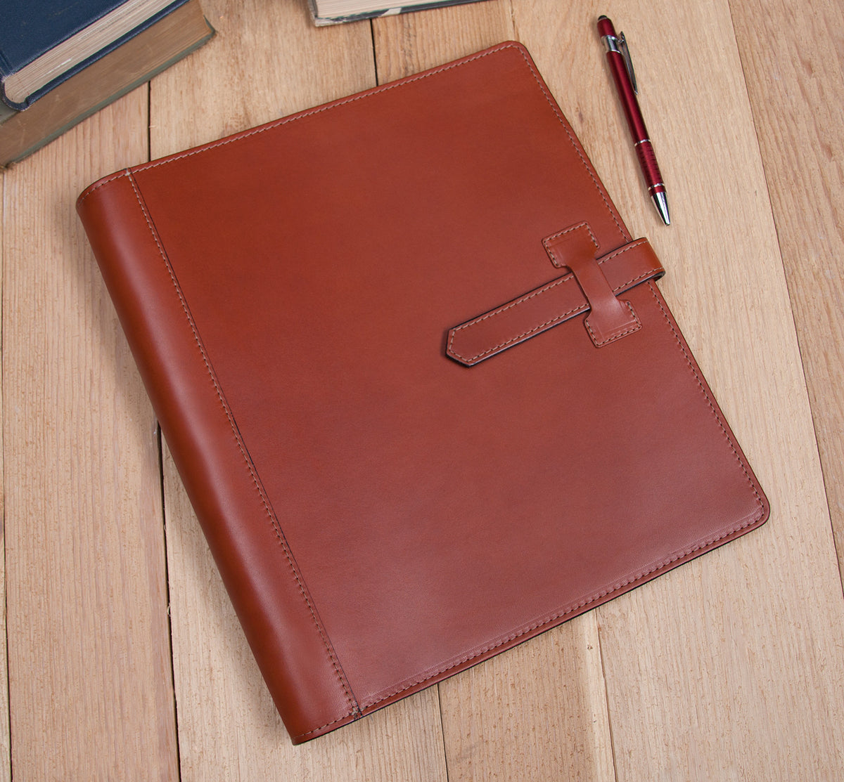 Deluxe Leather Pad Folio - McKinley Leather USA