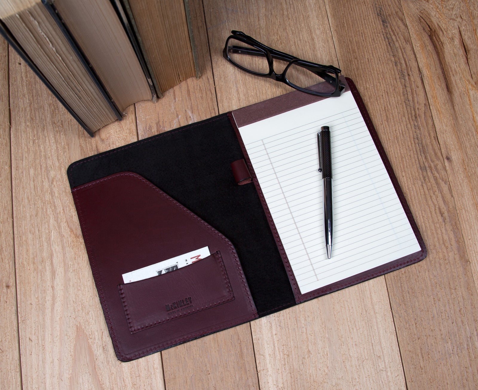 Junior Leather Pad Folio - English Bridle Leather style #313 ...