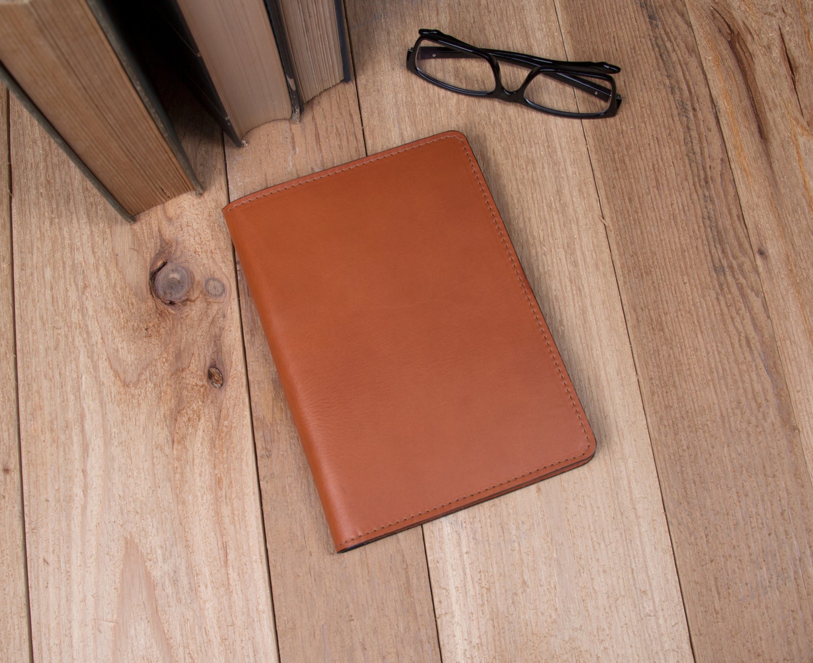 Junior Leather Pad Folio - English Bridle Leather style #313 ...